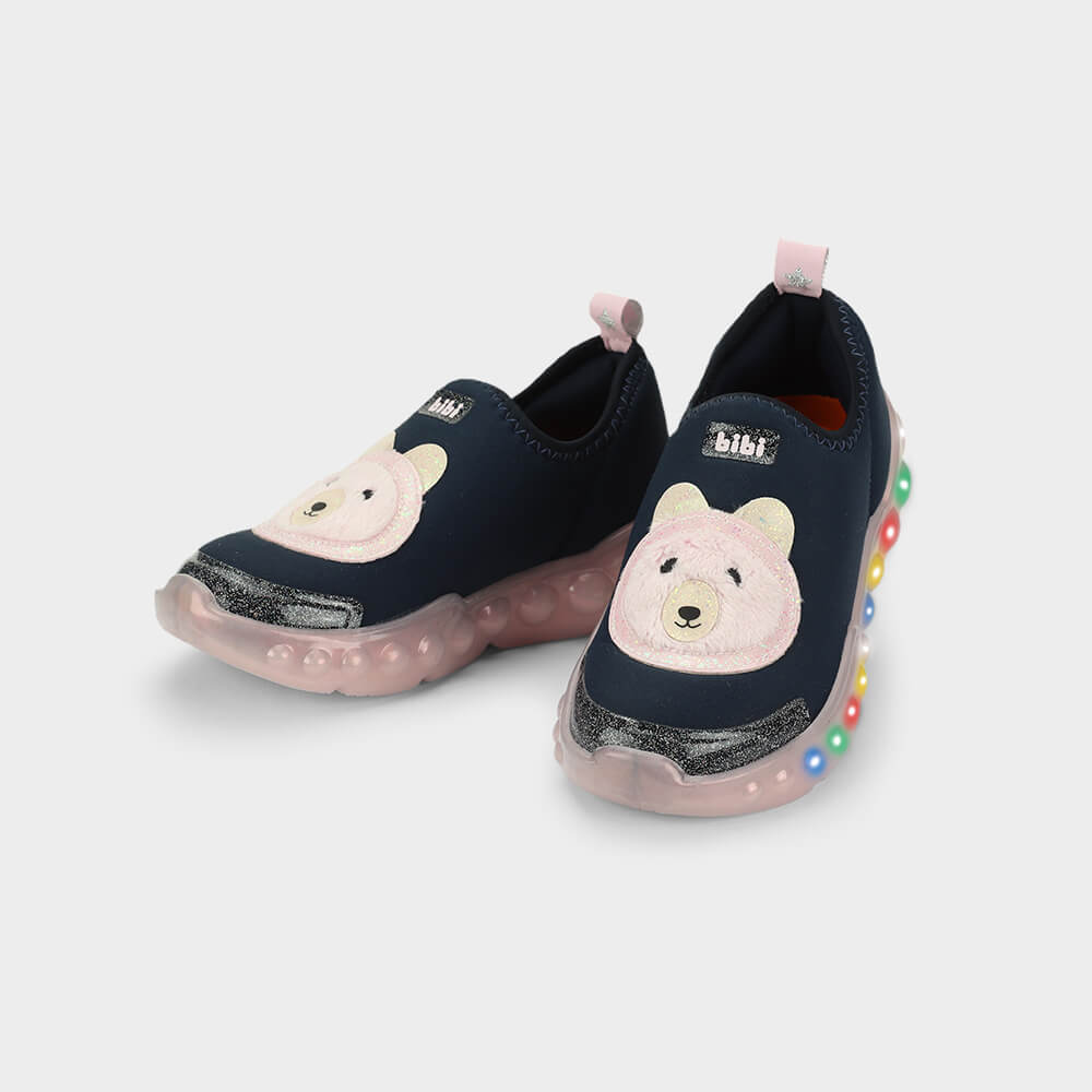 Tênis Infantil de Luz Bibi Roller Celebration 3.0 Rosa de Urso 1252024 ...